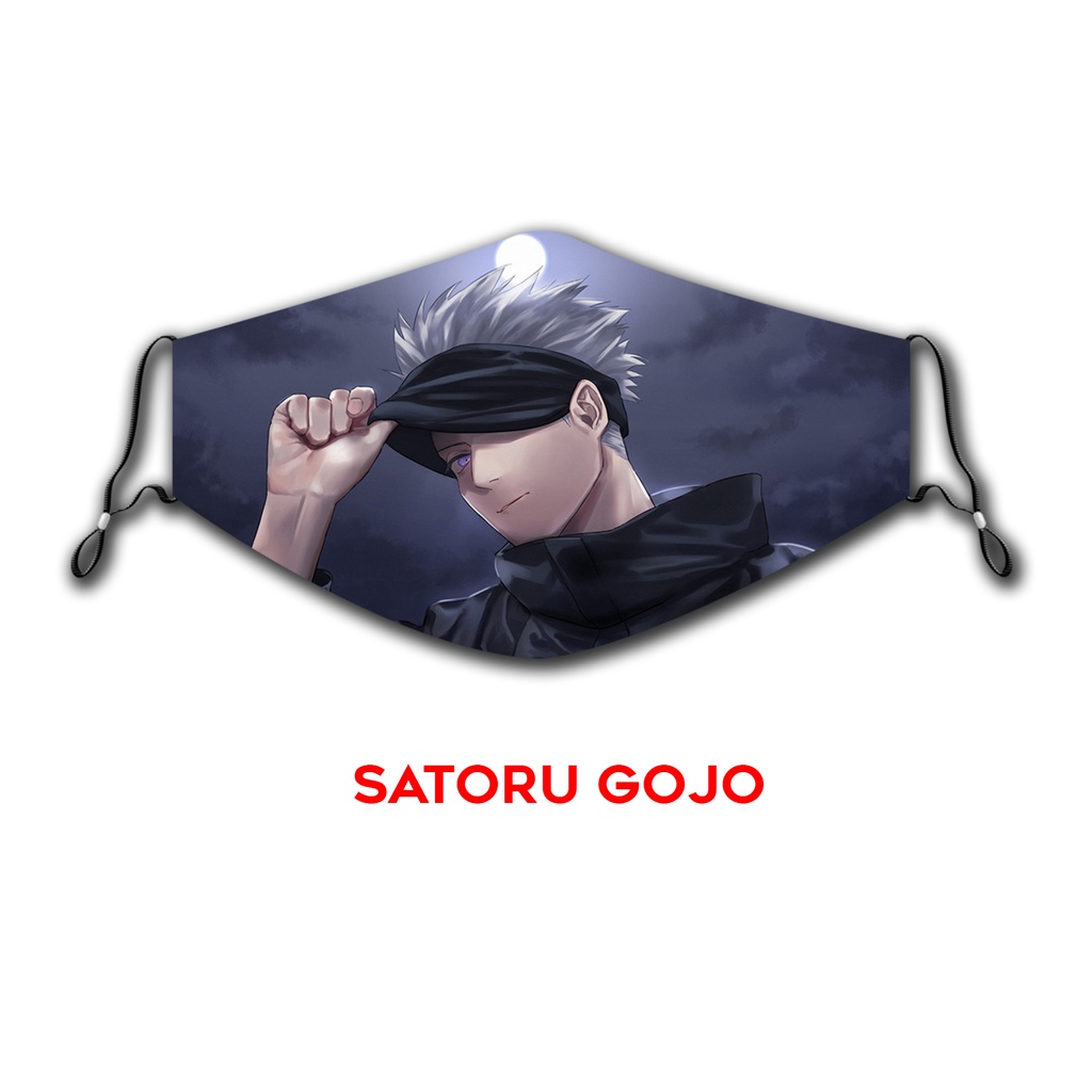 JUJUTSU KAISEN FACE MASK CUSTOM SATORU GOJO SUKUNA ANIME WASHABLE READY ...
