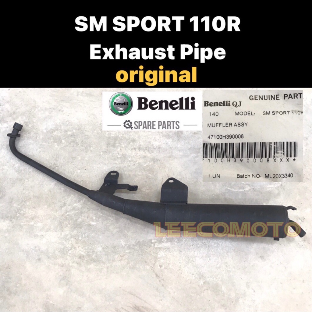BENELLI SM SPORT 110R 110 R SM-SPORT 110R 110 R EXHAUST PIPE LOCAL ...