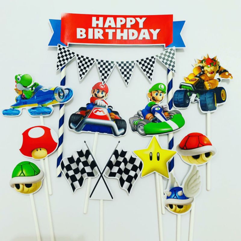 Mario Kart Birthday Cake Topper / Birthday Cake Decoration / Birthday ...