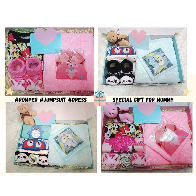BABY GIFT BOX | SUPRISE NEWBORN MURAH |HADIAH BAYI | HAMPER GIFT ROMPER ...