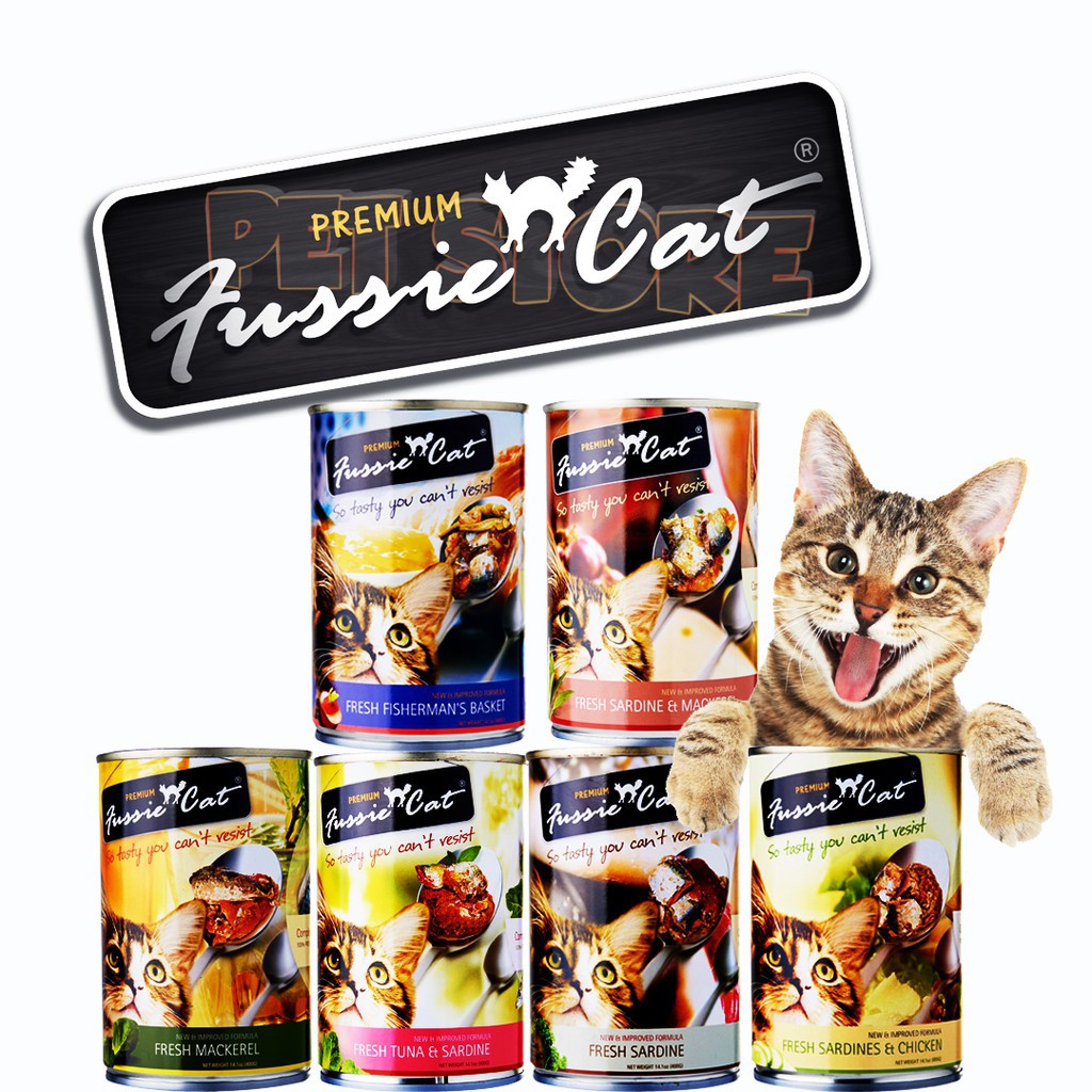 FUSSIE CAT PREMIUM BLACK LABEL CAT CANNED FOOD / WET FOOD 400 gm ...