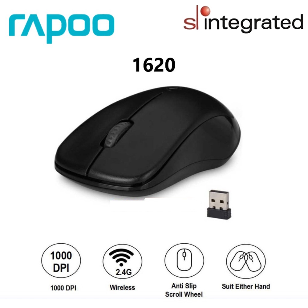 Rapoo 1620 Wireless Optical Mouse | Shopee Malaysia