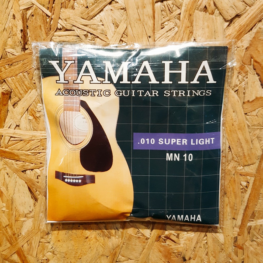 Yamaha MN10 Acoustic Guitar String 1 Set 010 Super Light Tali Gitar ...