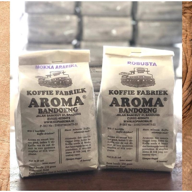 Original Aroma Coffee From Bandung Legendary Koffie Fabriek Robusta ...