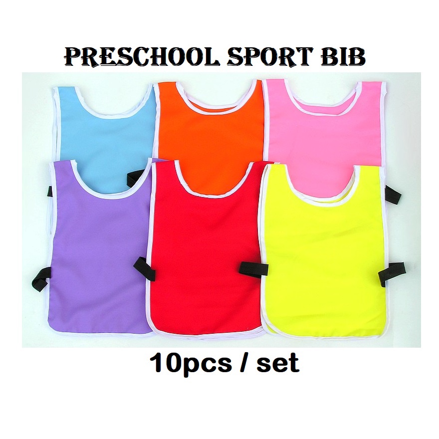 SPORTS BIBS for Pre-school Kindergarten / BIB SUKAN untuk Kanak-Kanak ...