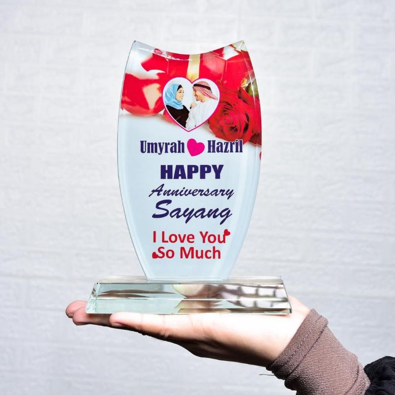 Trofi Hadiah Harijadi Hadiah Suami Isteri Birthday Anniversary Souvenir ...