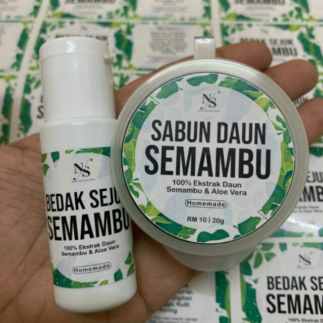 BEDAK SEJUK SEMAMBU + SABUN SEMAMBU NEEM / panau kurap kudis demam ...