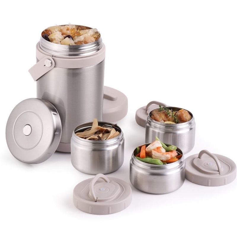 BUFFALO Keep 6 hours Healthy Vacuum Lunch Box/DUAL THERMO FOOD SOUP JAR ...