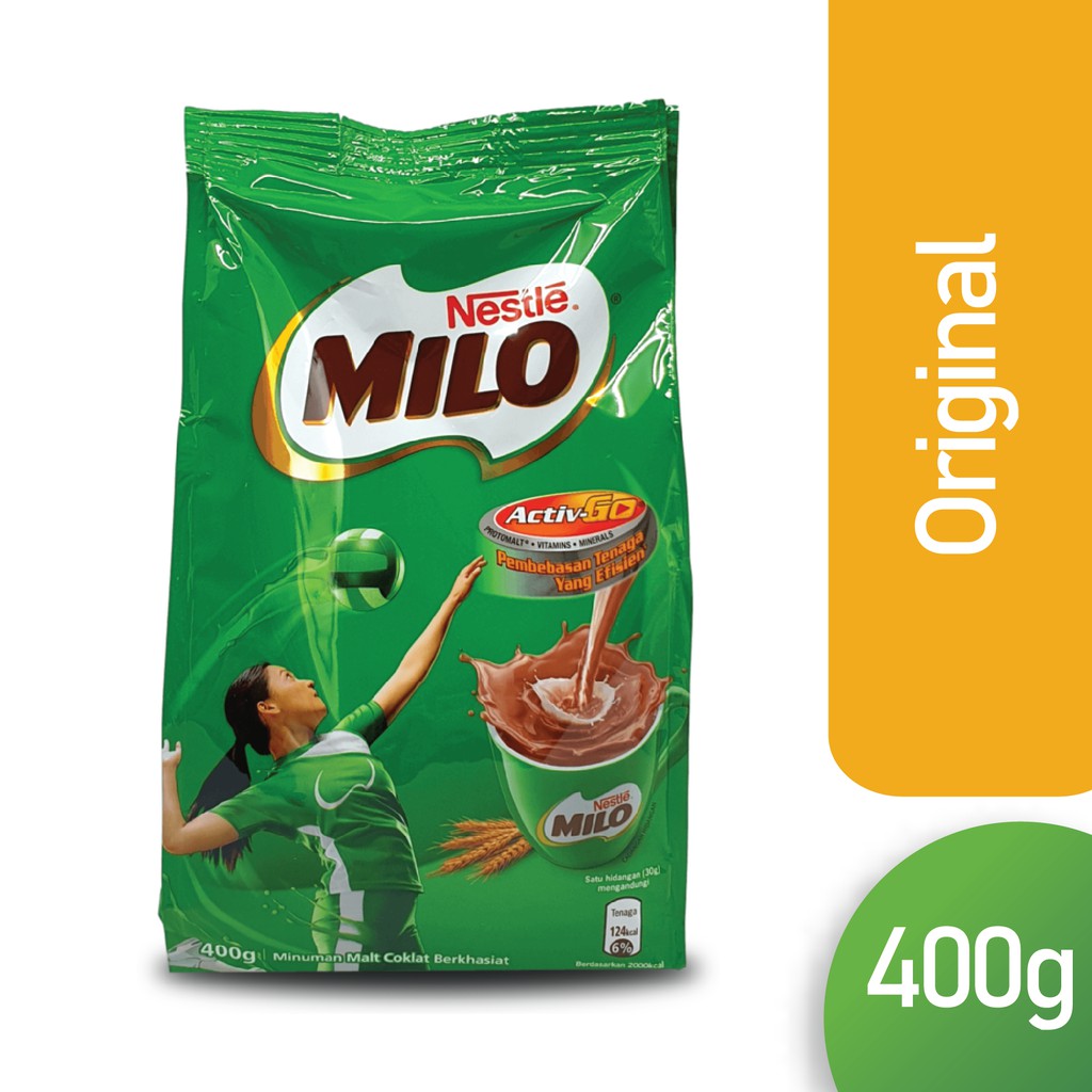 Nestle Milo Active-Go Chocolate Malt Powder 400g | Shopee Malaysia
