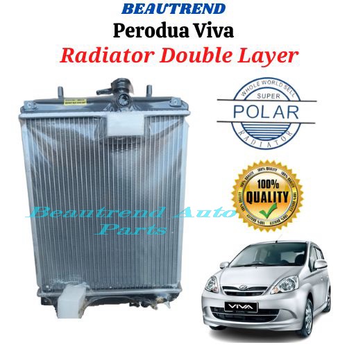 Perodua Viva Radiator Double Layer Brand POLAR Auto Manual Tangki Air ...