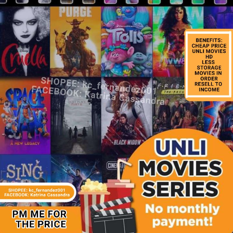 UNLI movies via MESSENGER (Over 5k+ movie and counting) | Shopee Malaysia