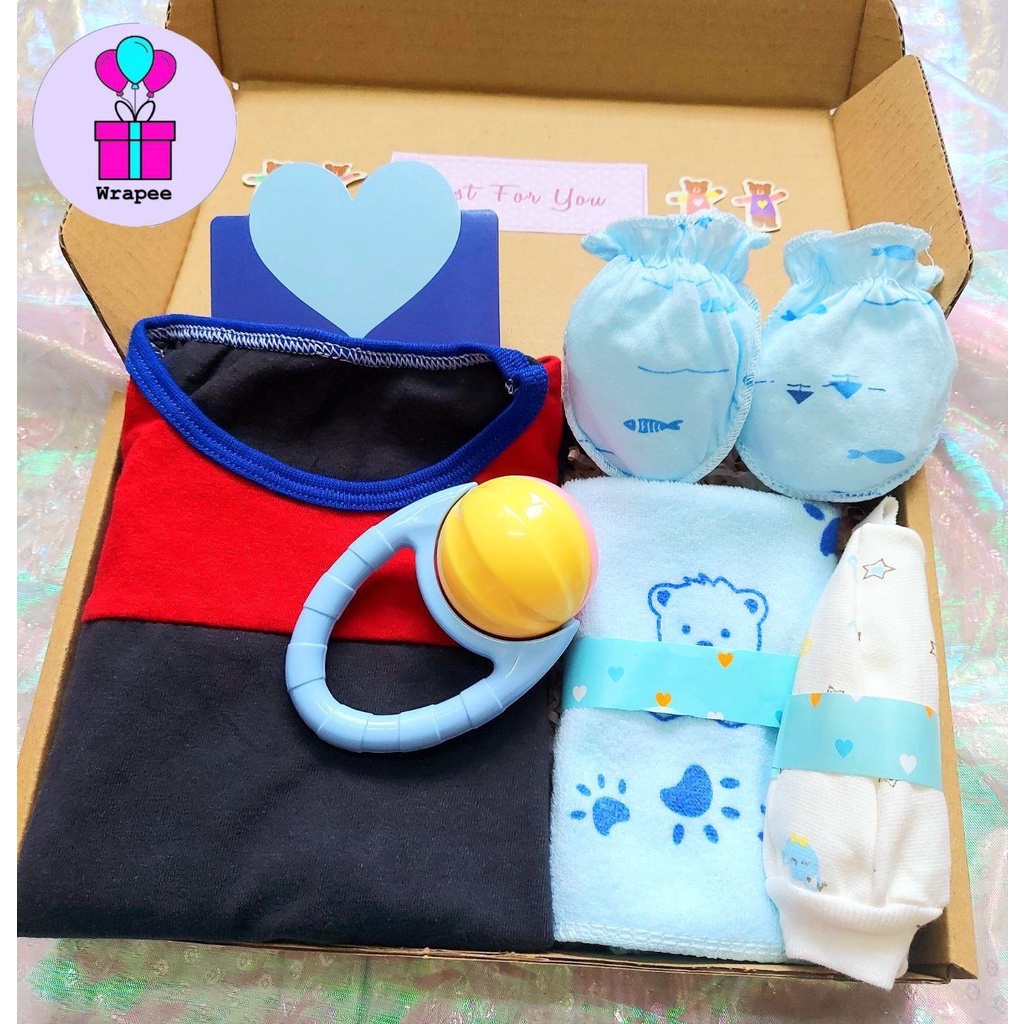 Gift Box Set Baby Boy Newborn full moon bayi lelaki cute new born ...