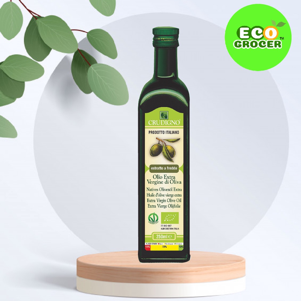 Health Paradise Crudigno Organic Extra Virgin Olive Oil 有机特级初榨橄榄油 250ml ...