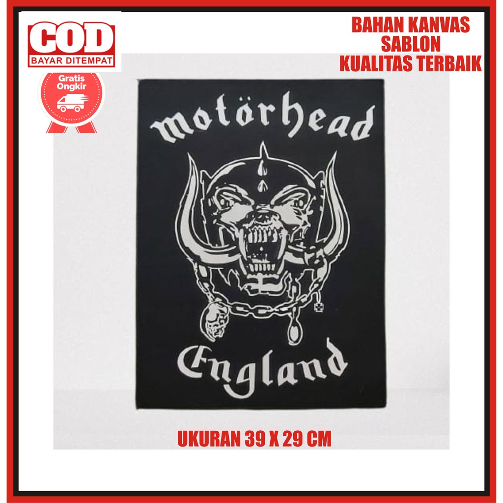 Motorhead EXPLOITED MOTORHEAD Big Back Patch BAND | Shopee Malaysia