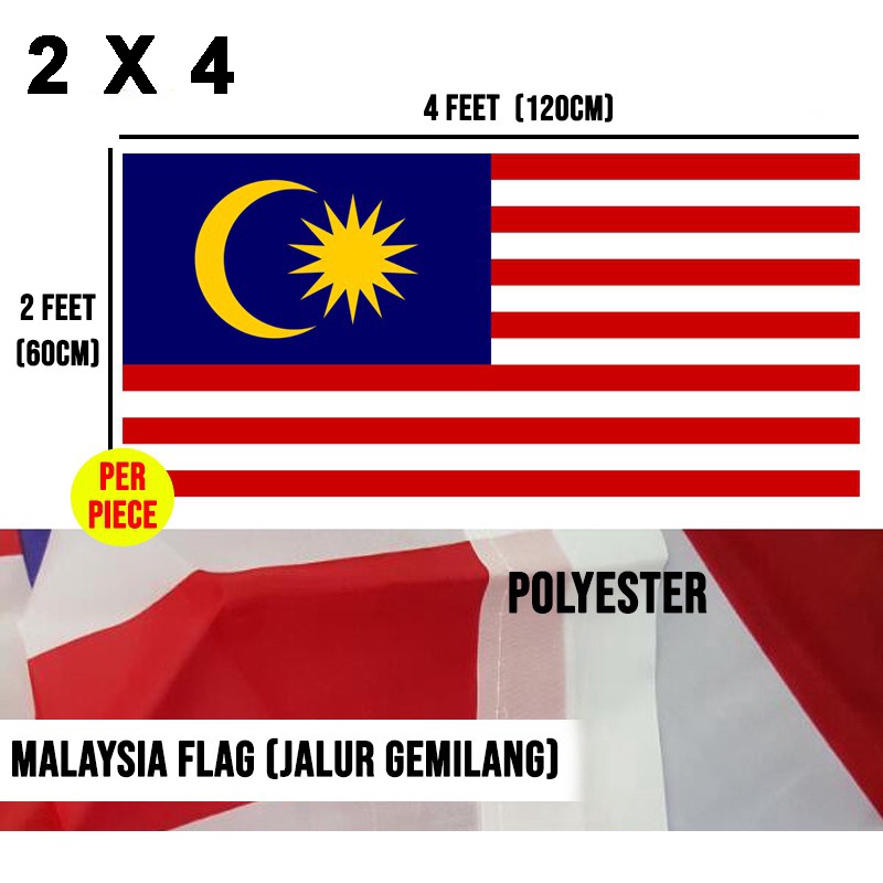 Malaysia , Johor Flag / Bendera Malaysia , Johor - 2x4 / 3x6 | Shopee Malaysia