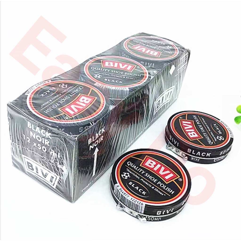 50ml Bivi Shoe Polish Paste Black | Shopee Malaysia
