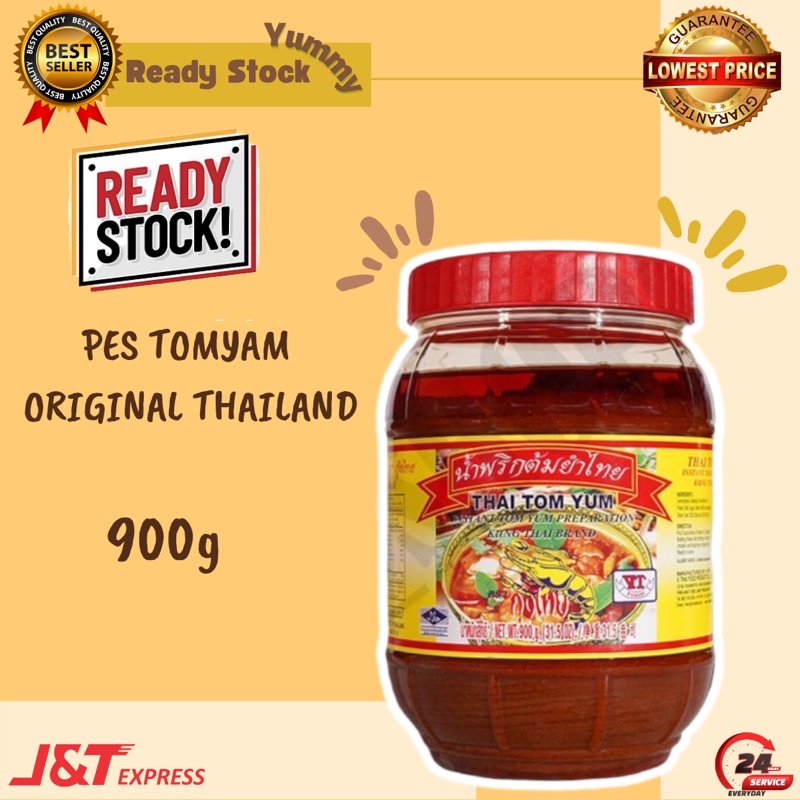 🔥ORIGINAL🇹🇭 TOM YAM PASTE / PES TOM YAM THAILAND UDANG EMAS 900g ...