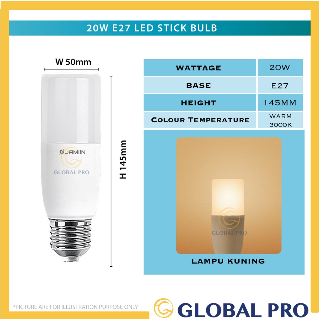 LED STICK BULB 10W/ 18W/ 20W E27 LED Bulb Light LED bulb Downlight ...