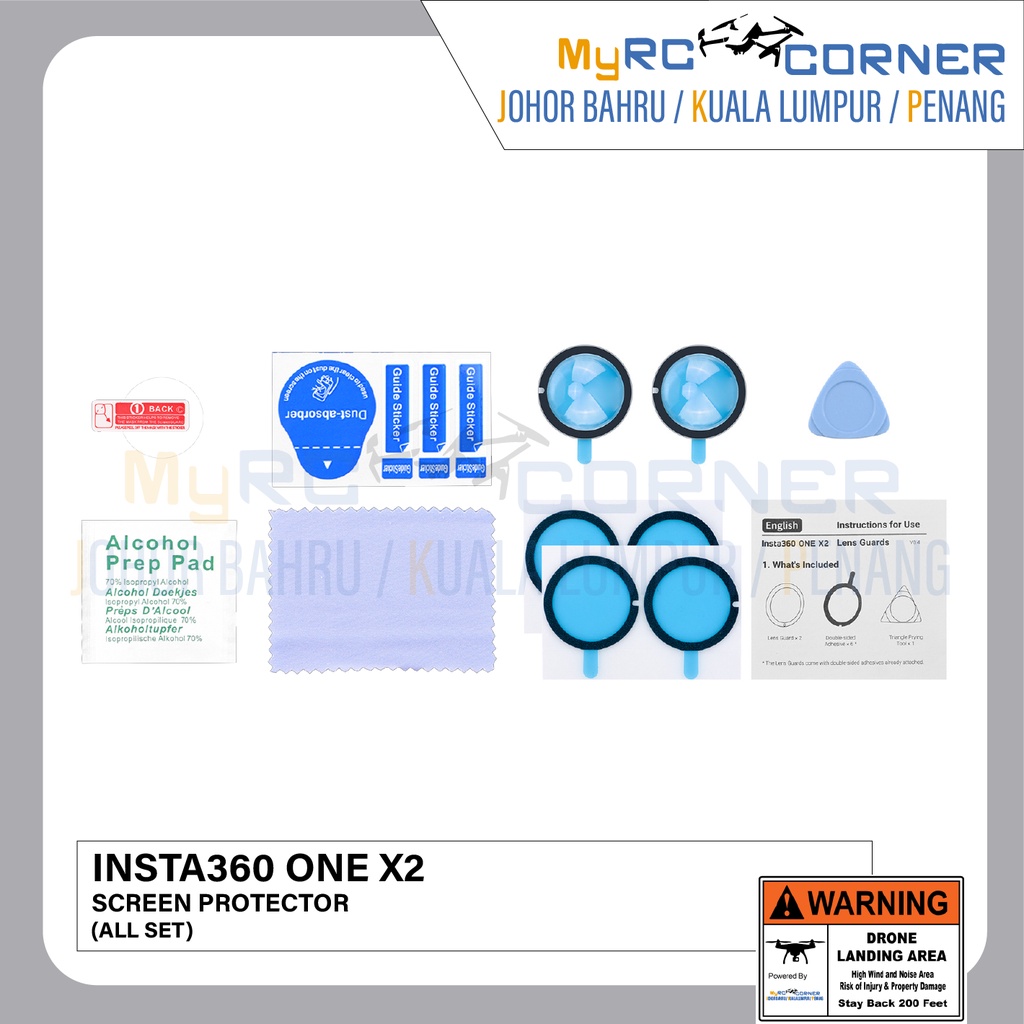 【READY STOCK】Camera Screen & Lens Protective Film for INSTA360 ONE X2 ...