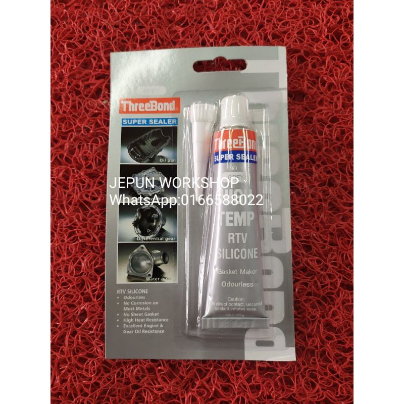 THREEBOND GAM GASKET/ENGINE SILICONE RTV (HIGH TEMP) GREY 25G | Shopee ...