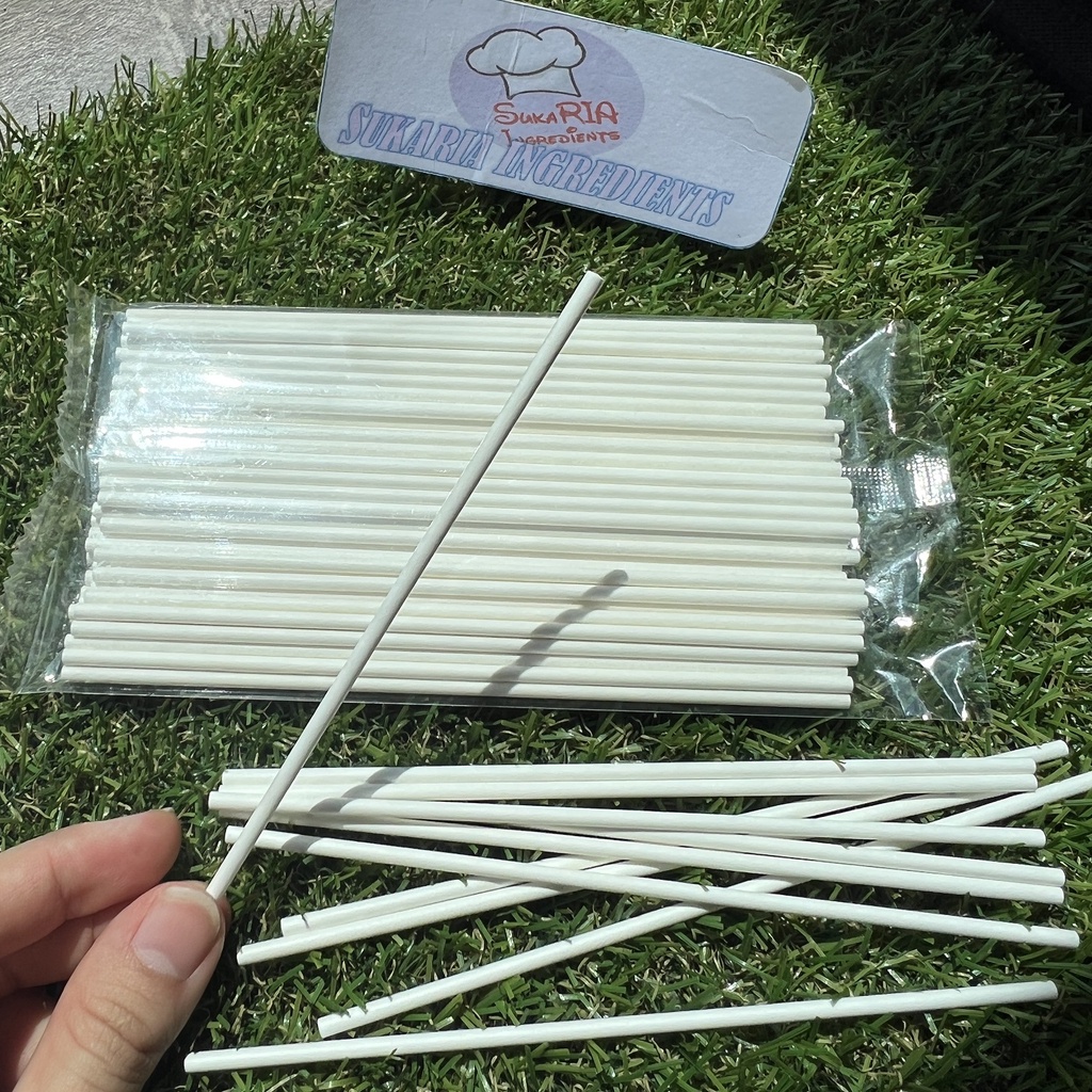 15cm x 3mm Paper lollipop stick 棒棒糖纸绑 Lollipop paper stick (100pcs± ...
