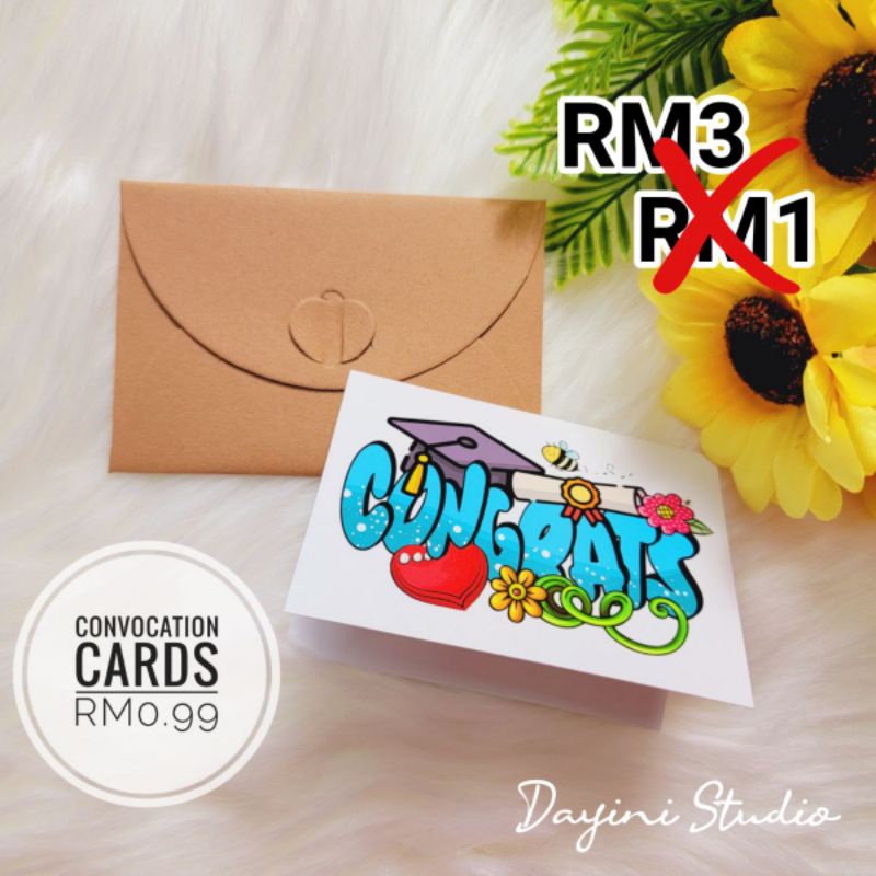 [ KONVO 2024 ] Convocation Day Card | Congratulation Graduation | Wish ...