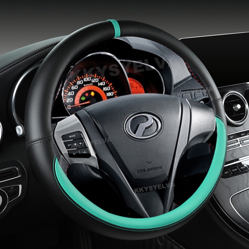 Perodua Leather Steering Cover 38cm Diameter Axia Myvi Bezza Aruz Alza ...