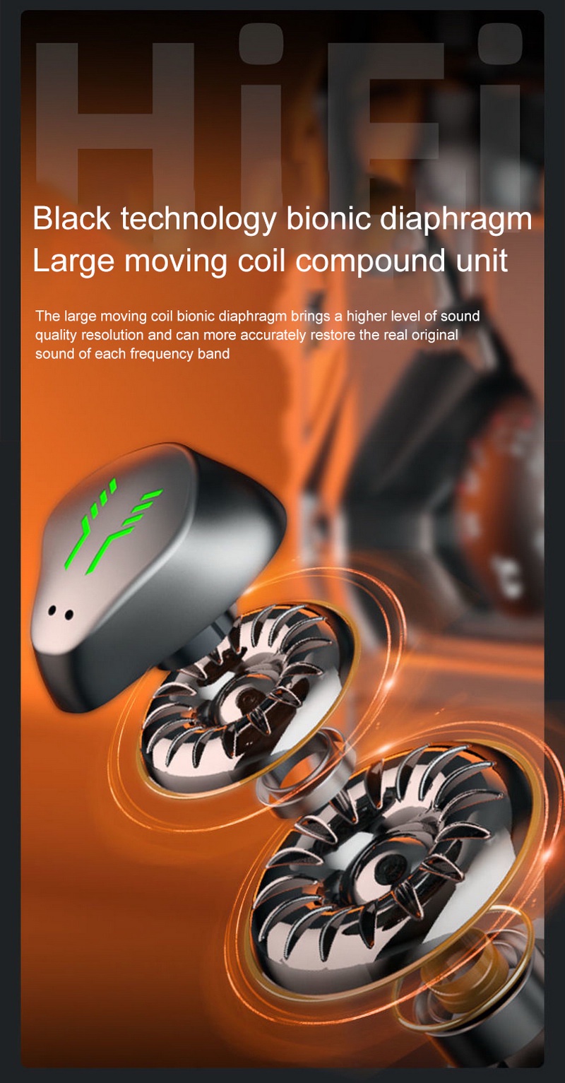 TWS H9 Wireless Bluetooth 5.3 Headphones ENC Smart Noise Canceling ...