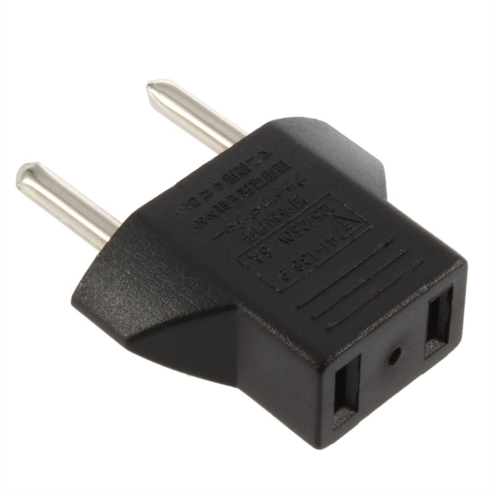 EU-Plug Adapter 2-Pin to EU-2-Round Pin Plug Socket | Shopee Malaysia