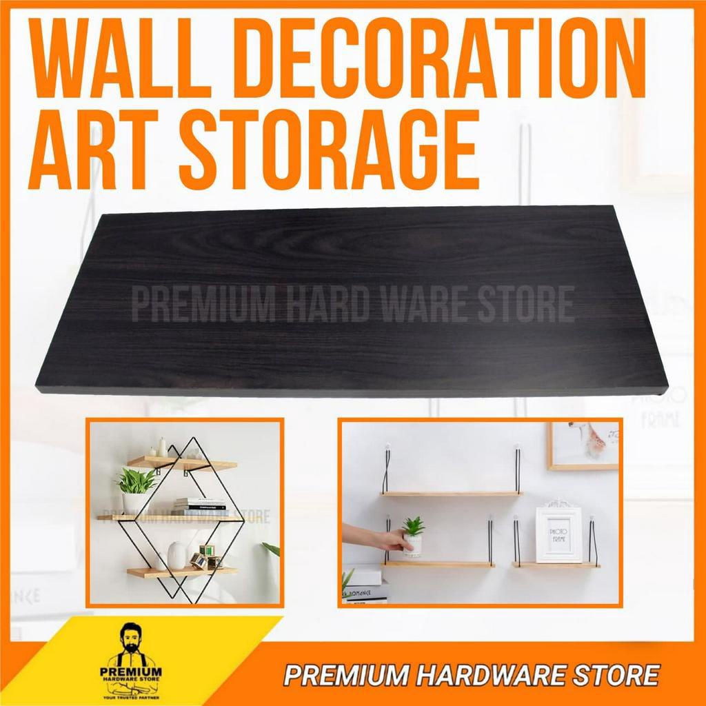 DIY FLOATING WALL SHELF 2,3,4 FEET Shelves Rack Shelf Book Storage ...