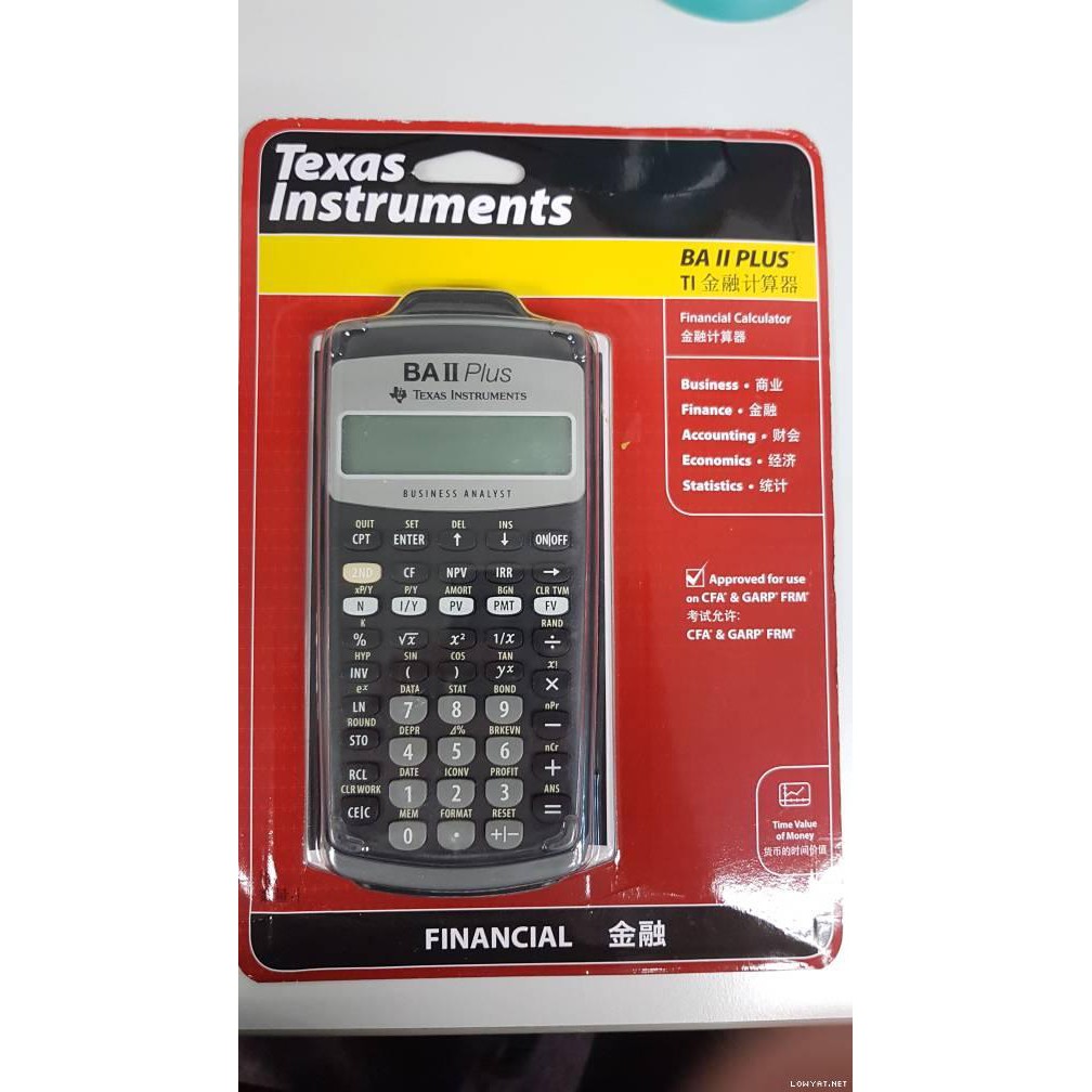 Texas Instruments BA II Plus™ financial calculator | Shopee Malaysia