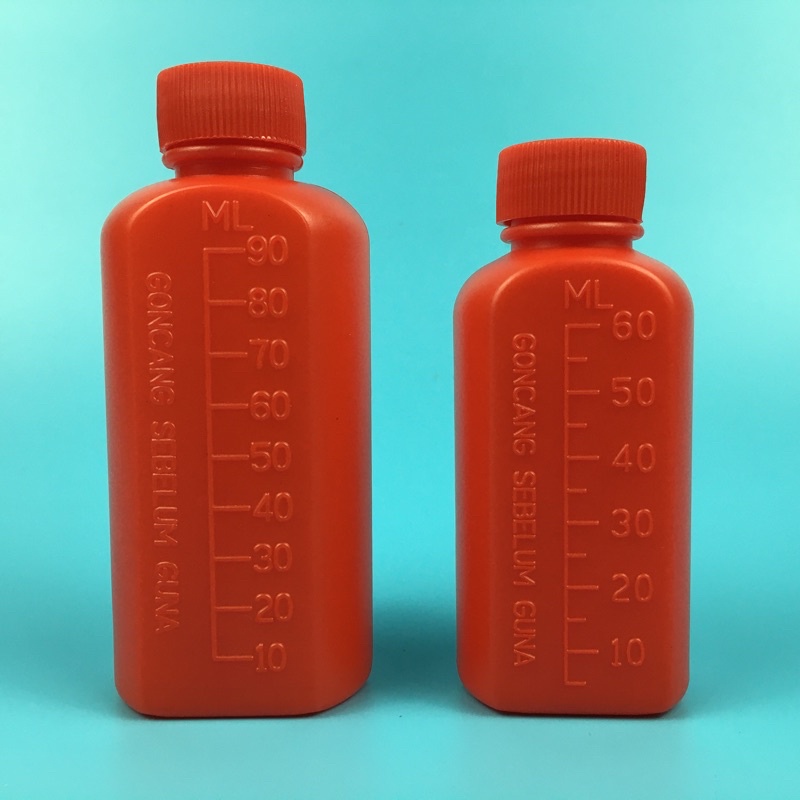 10pcs Dispensing Bottle/ Syrup bottle 60ml/ 90ml (Poison) | Shopee Malaysia