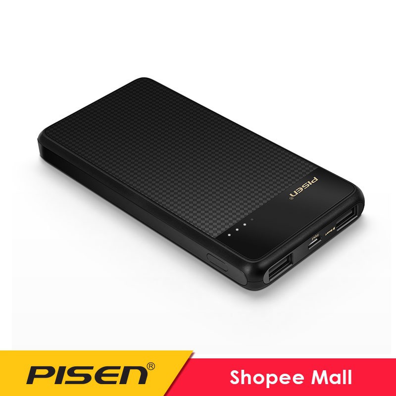 Pisen Powerbank 2C Dream Black Sleek Design (10000mAh) | Shopee Malaysia