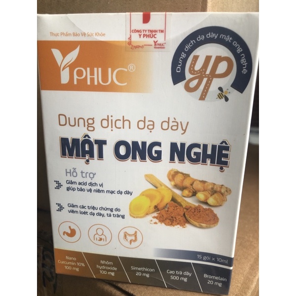 Y Phuc turmeric honey stomach solution helps reduce gastric acid, reduce stomach and duodenal ...