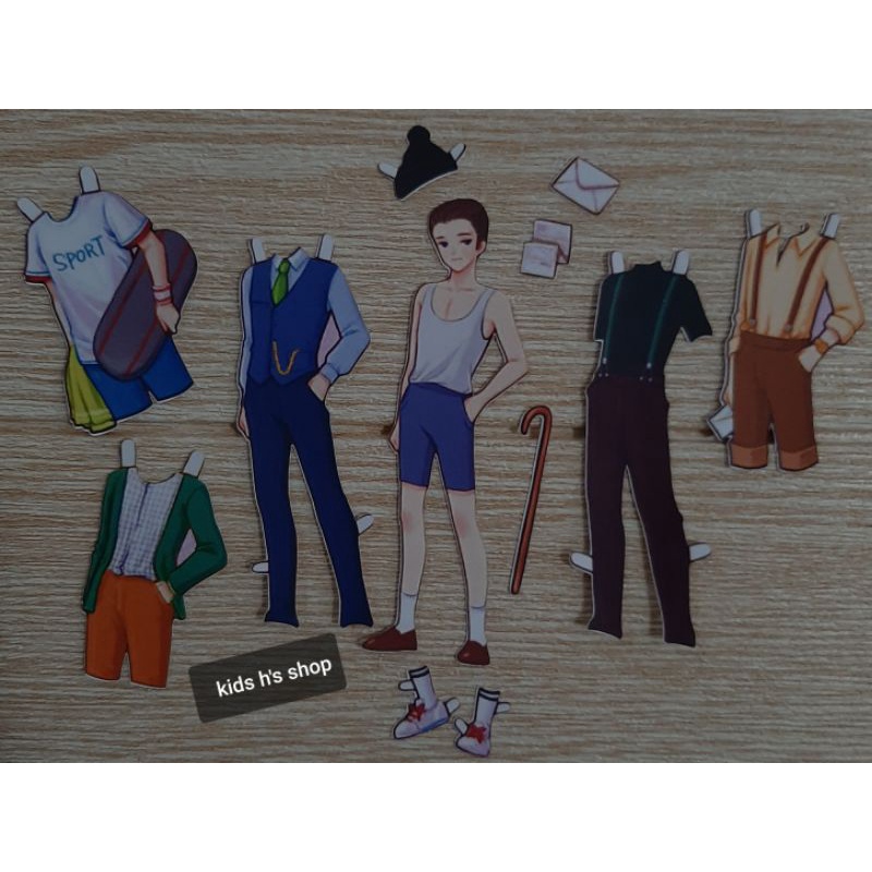 Printable paperdoll boy batch 1 | Shopee Malaysia