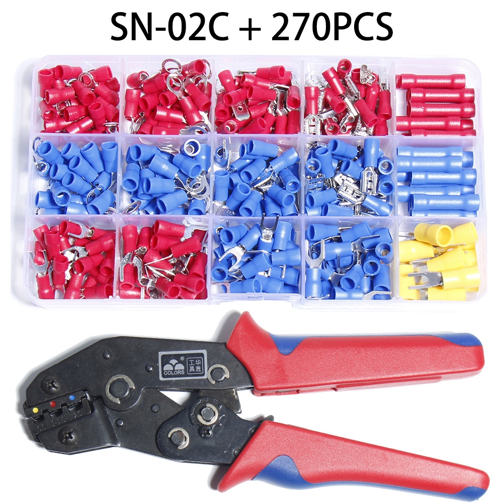 SN-02C Mini Manual Crimping Tool 0.5-2.5mm Adjustable Pliers Cable Bead ...