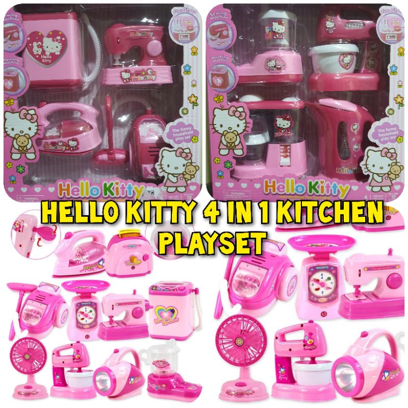HOT ITEM!! 4 in 1 Hello Kitty Kitchen Playset with sound / giftset ...