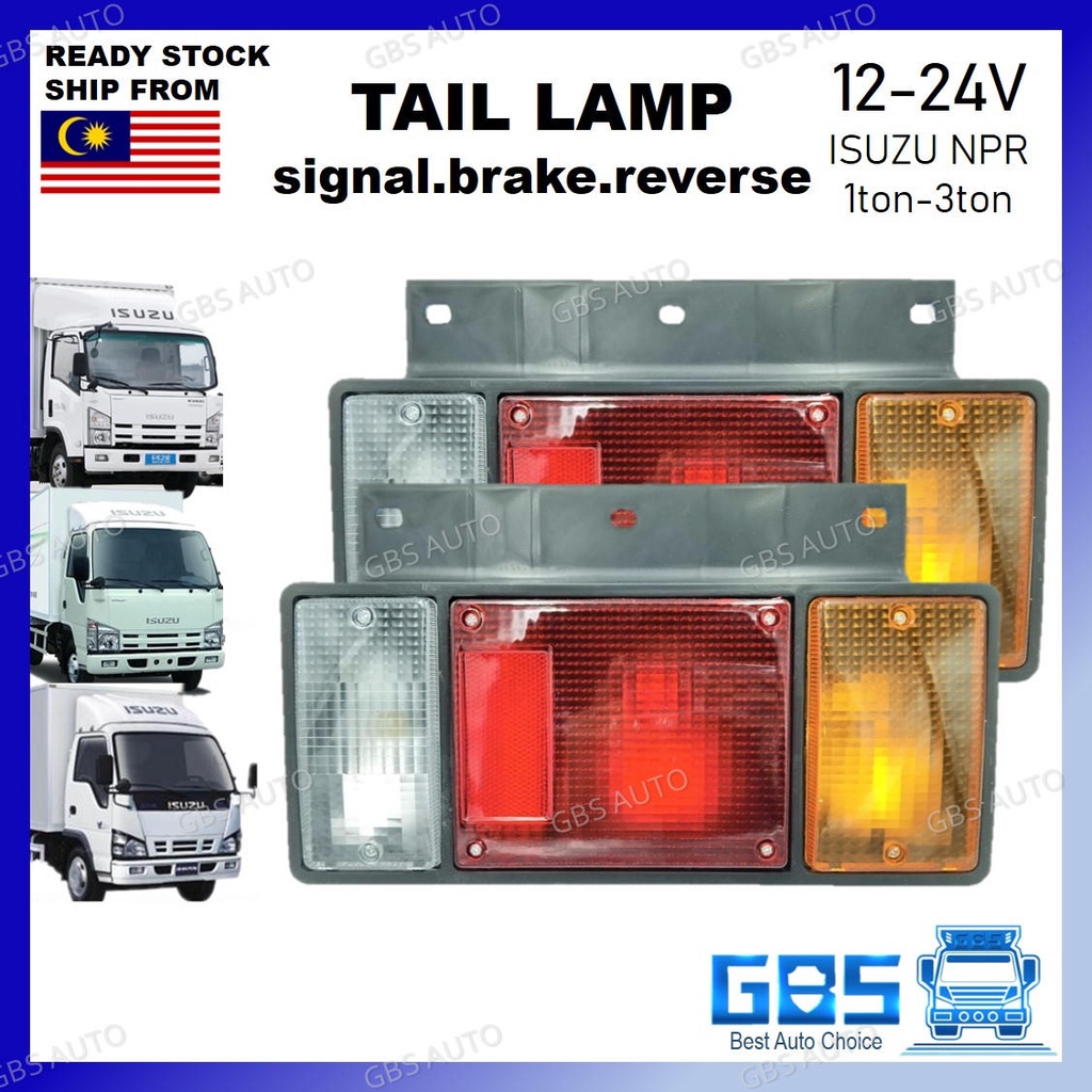 GBS Truck ISUZU NPR Tail Lamp Lampu Belakang Lori 12v 24v Lampu Brek ...