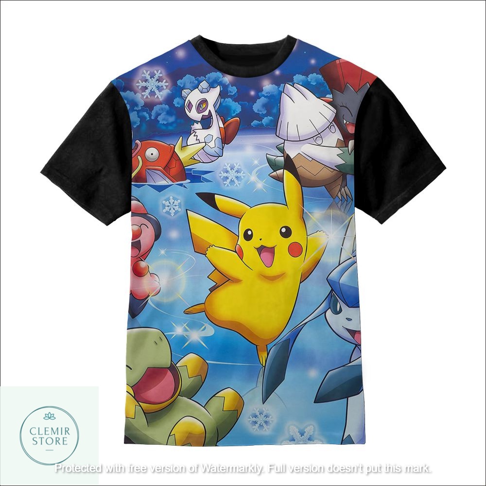 Kids 3D T-Shirt | Printing Clothes - Cartoon Clothes/Anime Pokemon ...