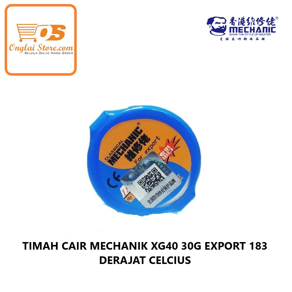 MECHANIC XG-40 LIQUID TIN [30G] EXPORT ORIGINAL | Shopee Malaysia