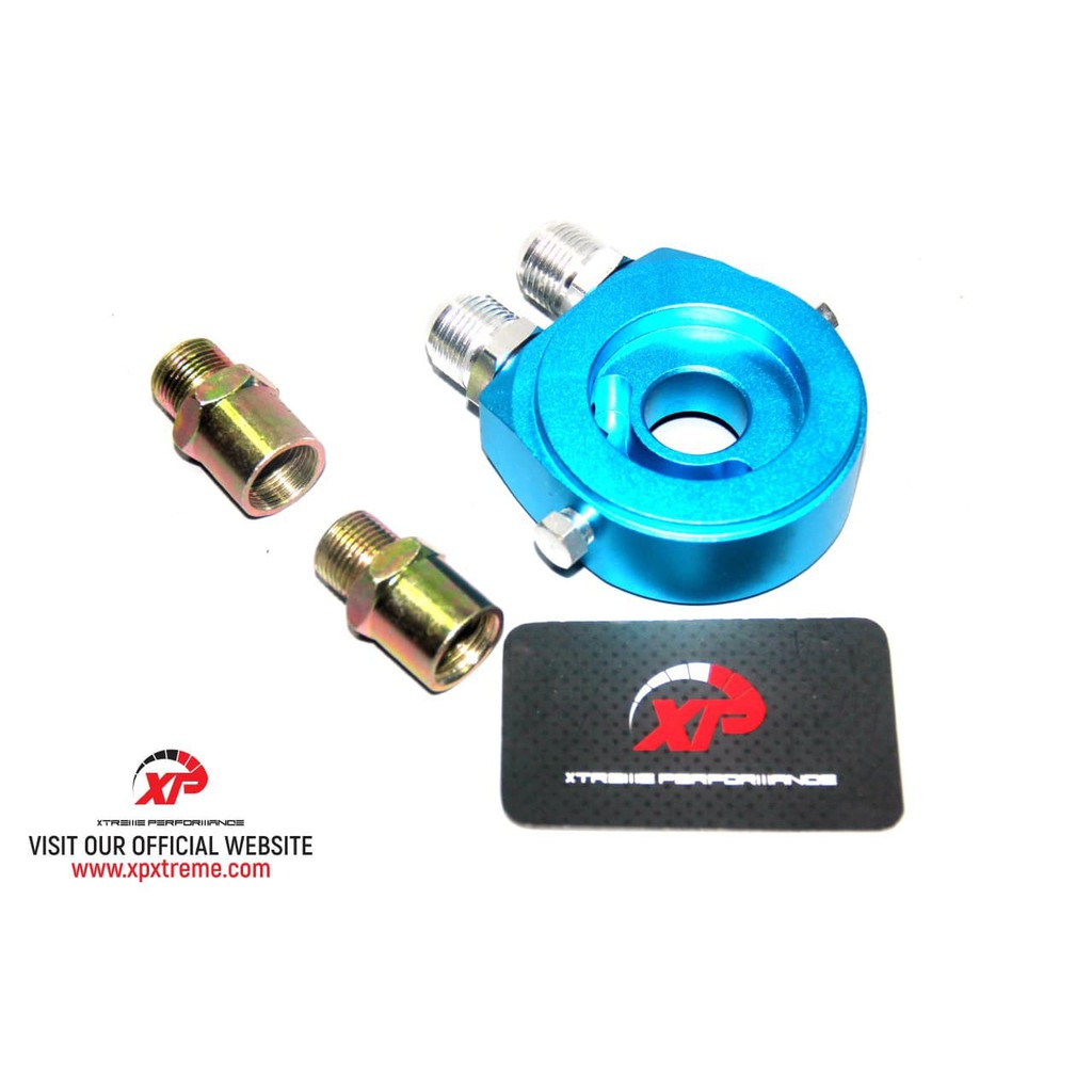 ORIGINAL READY STOCK ADAPTOR OIL COOLER STANDARD AN10 SKY BLUE JDM ...