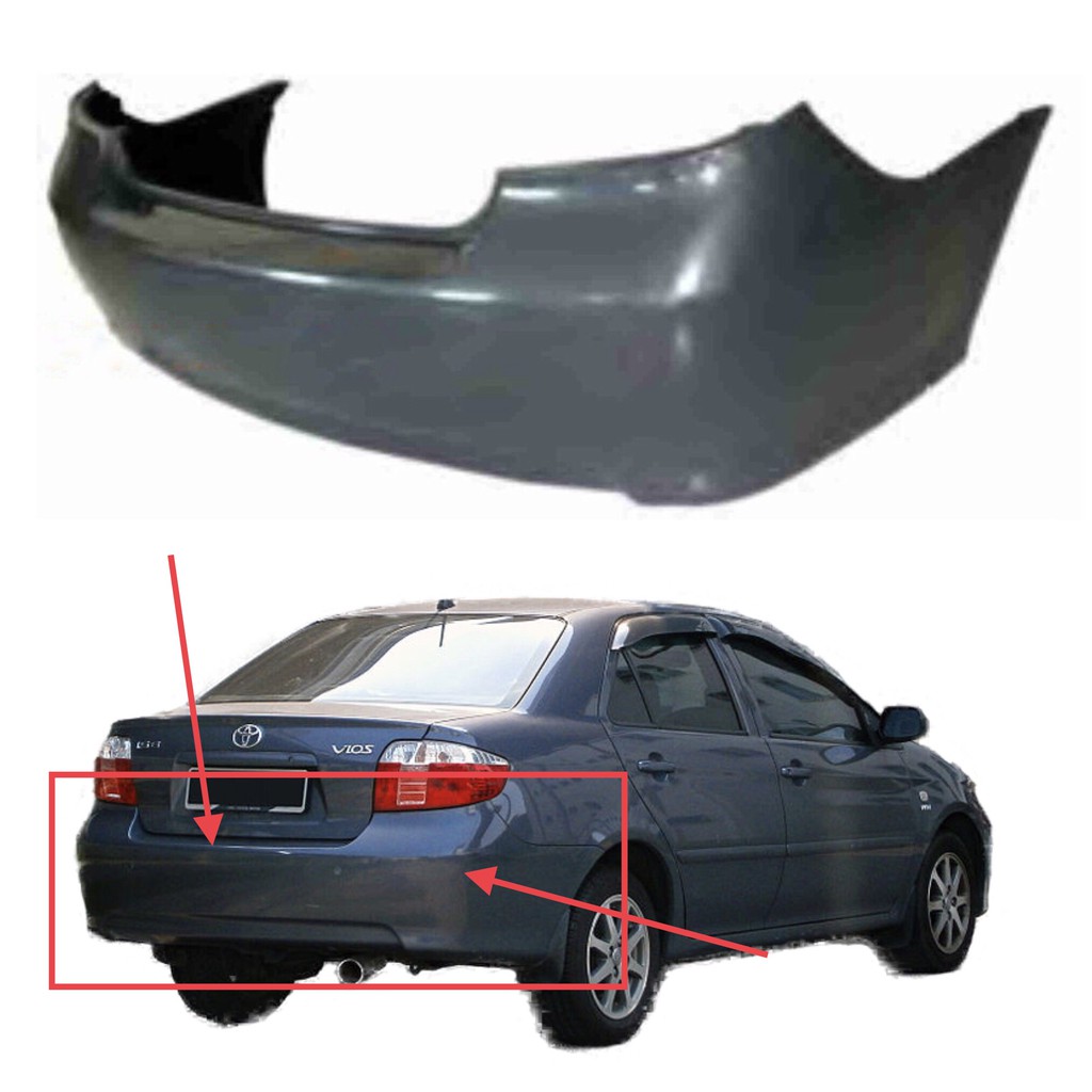 TOYOTA VIOS 2003 2006 BUMPER NEW REAR Shopee Malaysia