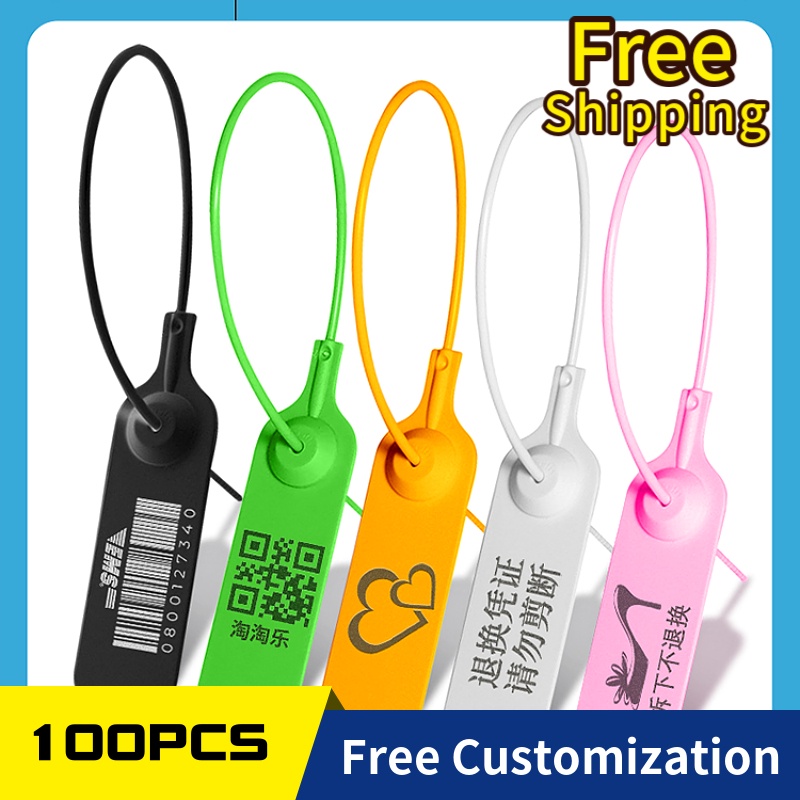 100pcs Security Seals with Numbering Tamper Proof Plastic Cable Ties ...