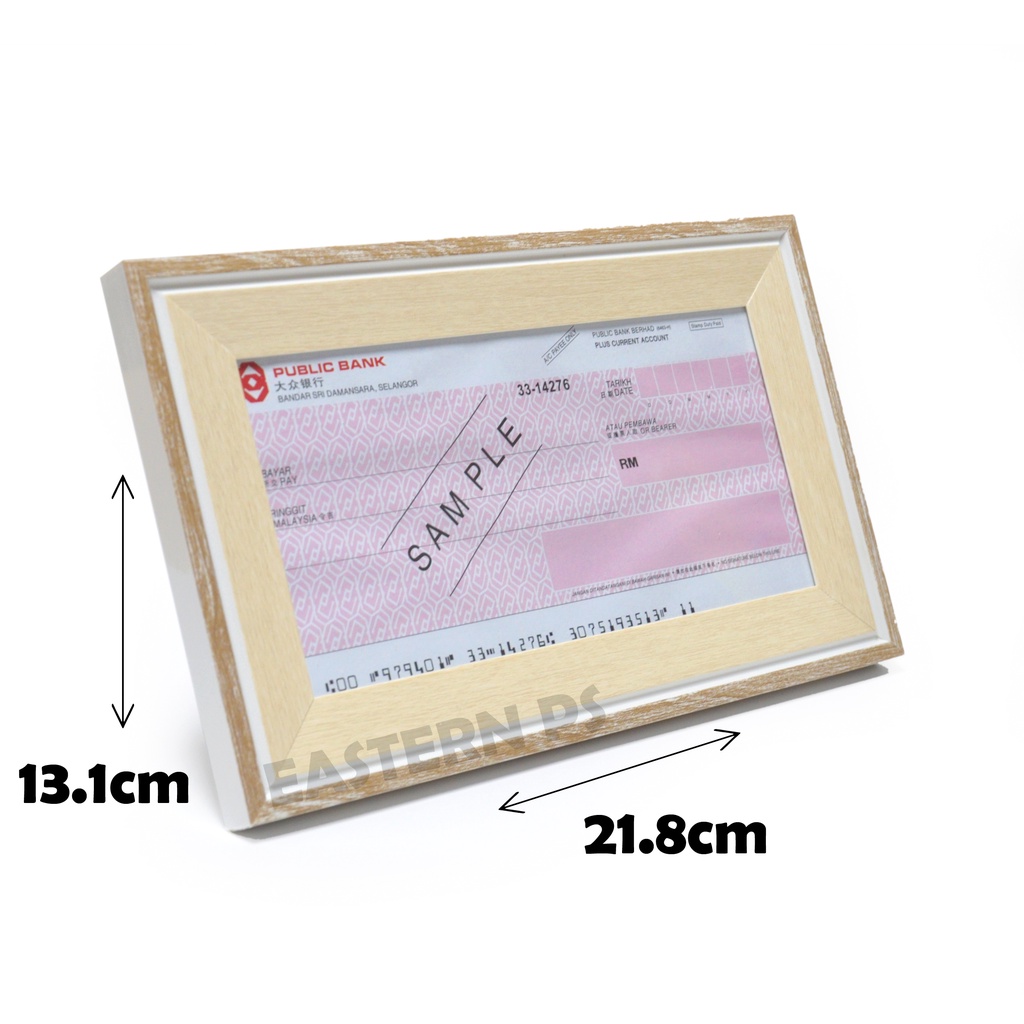 CHEQUE FRAME HANTARAN KAHWIN / WOOD CHEQUE FRAME / BEKAS CEK MAS KAHWIN ...