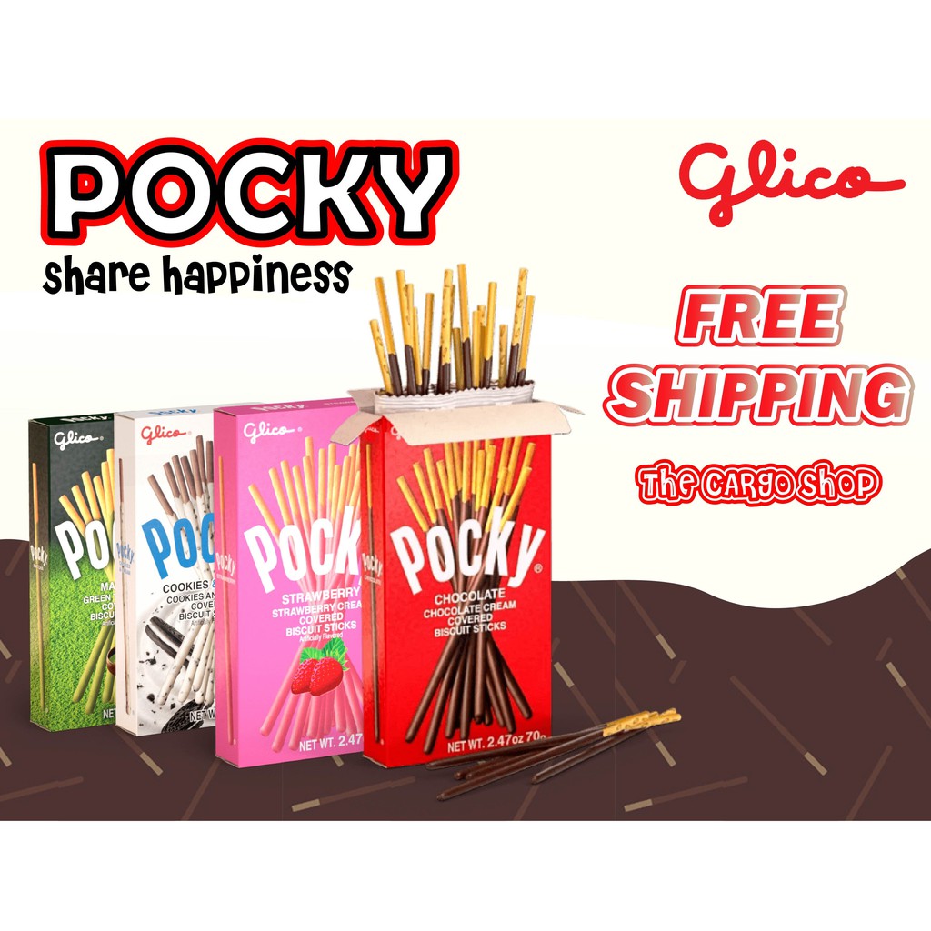 Glico Pocky Sticks Biscuits & Cookies 1 Pack 39&40g snack 零食 | Shopee ...
