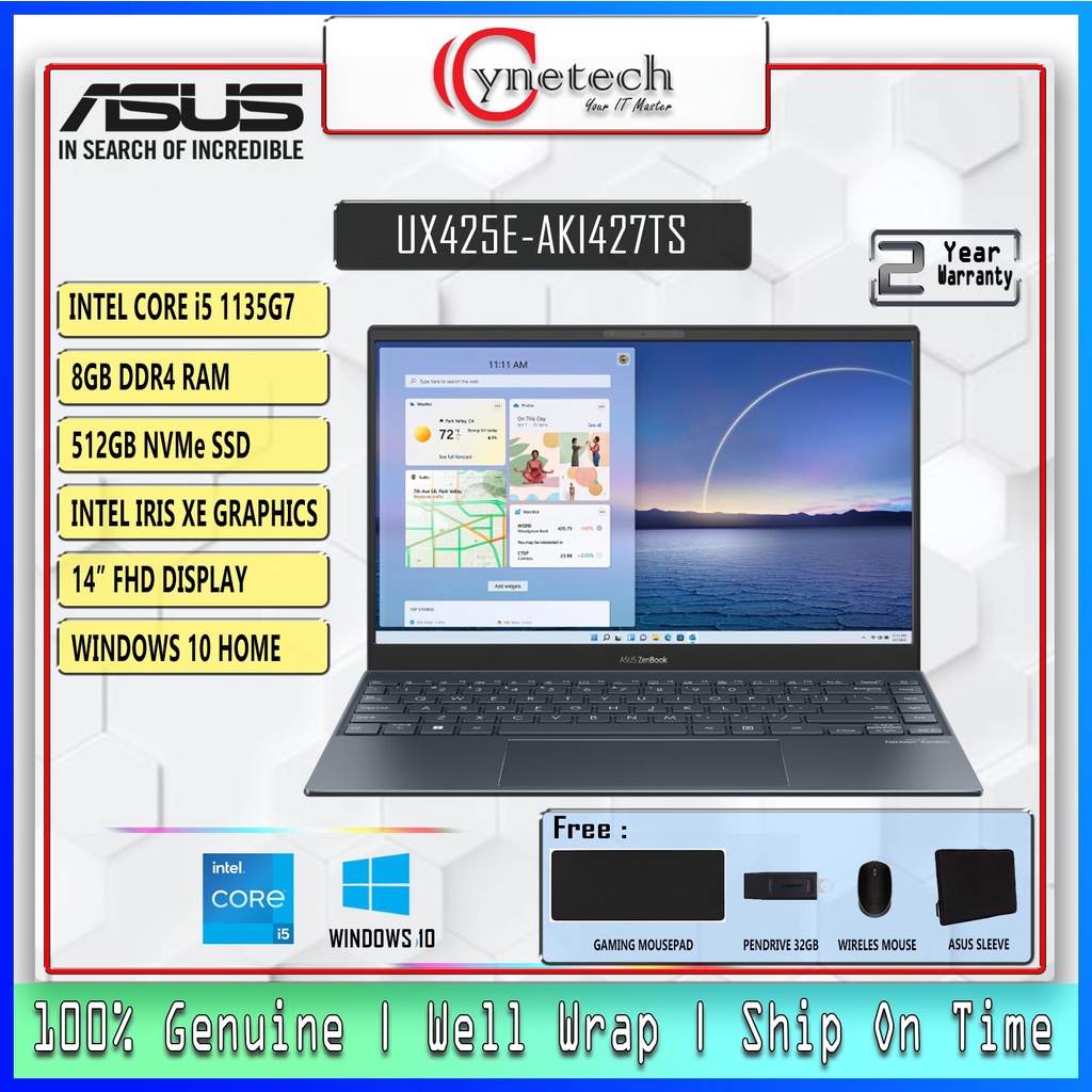 [NEW] ASUS ZENBOOK 14 UX425E-AKI427TS,UX425E-AKI435TS(Up to Intel Core ...
