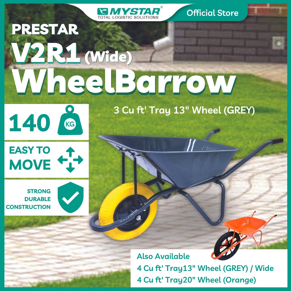 PRESTAR Wheelbarrow Kereta Sorong Kebun Sawit Wheel Barrow Heavy Duty ...