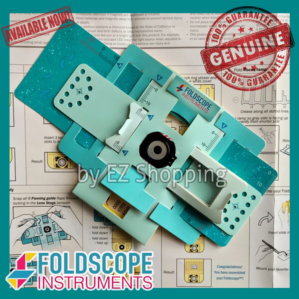 Original Foldscope / Paper Microscope [2 Micron Resolution Lense That ...