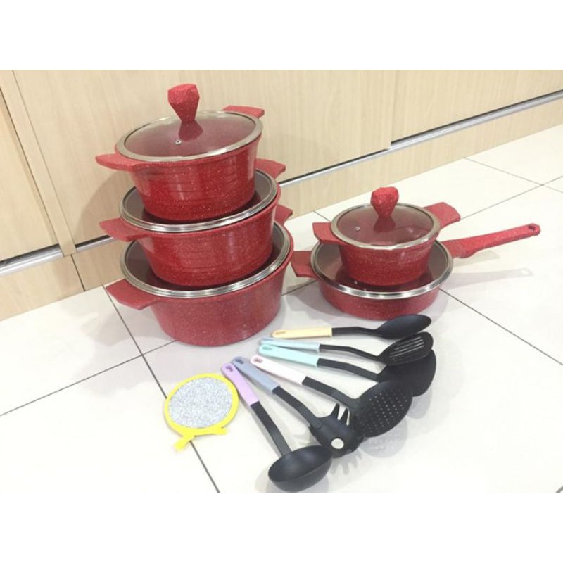 17pcs Dessini Cookware Set | Shopee Malaysia