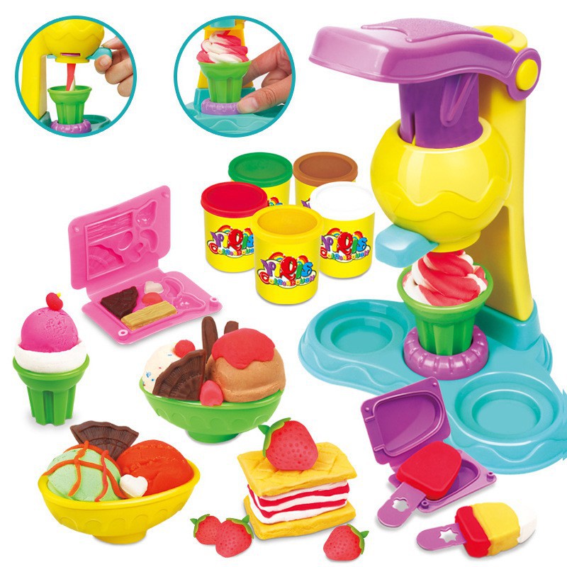 Playdough Ice Cream Making Ice Cream Dough Clay Game Play Dough Playdoh ...
